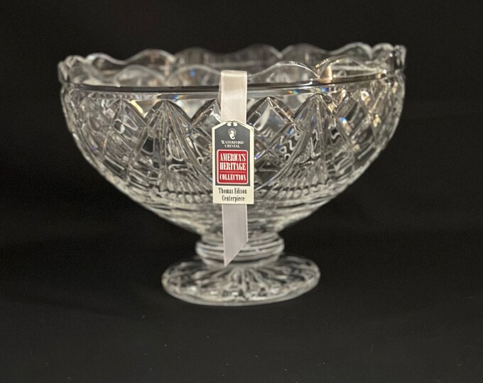 Rare Waterford Crystal America’s Heritage Thomas Edison Centerpiece ...