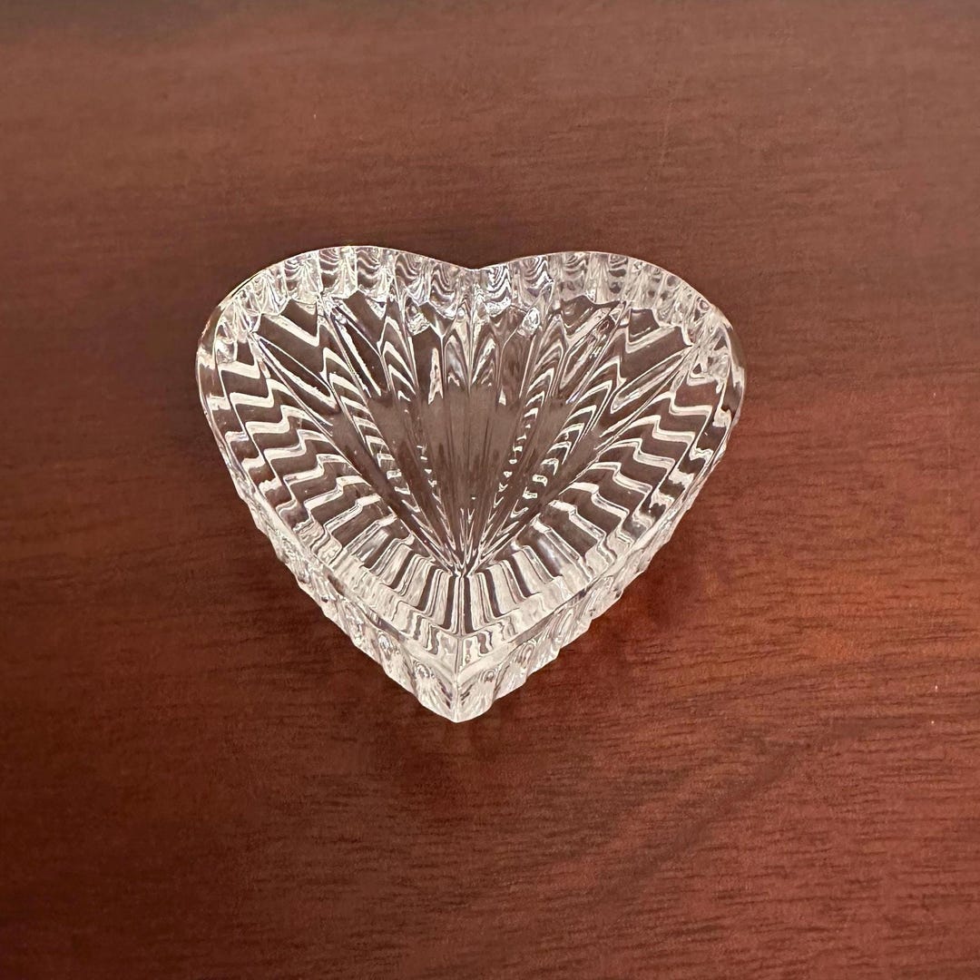 Waterford Crystal Heart Paperweight - Etsy