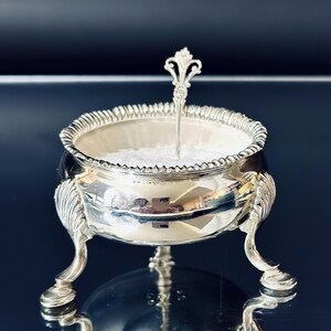 An 1808 Hester Bateman Silver Salt Cellar and Spoon - Etsy