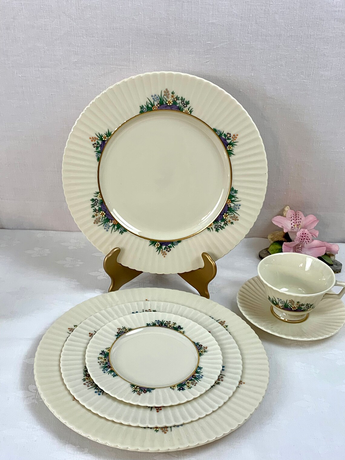 Lenox Rutledge 5 Piece Place Setting - Etsy