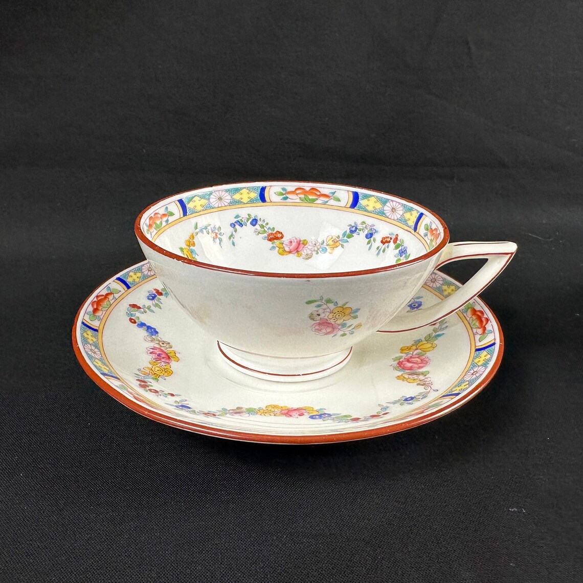 3 Minton Rose Tea Cups and Saucers - Etsy