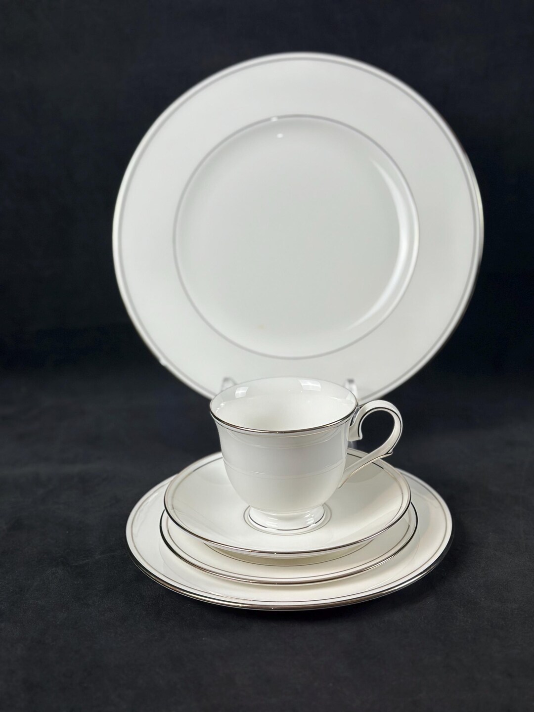 Lenox Federal Platinum 5 Piece Place Setting - Etsy