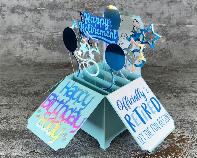 Retirement Card Retirement Card in a Box Unique | Etsy