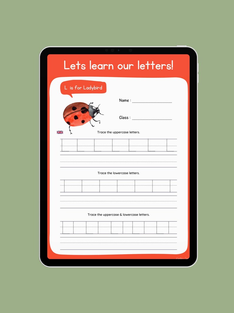 Printable Alphabet Tracing Worksheets for KS1, Bugs Edition ...
