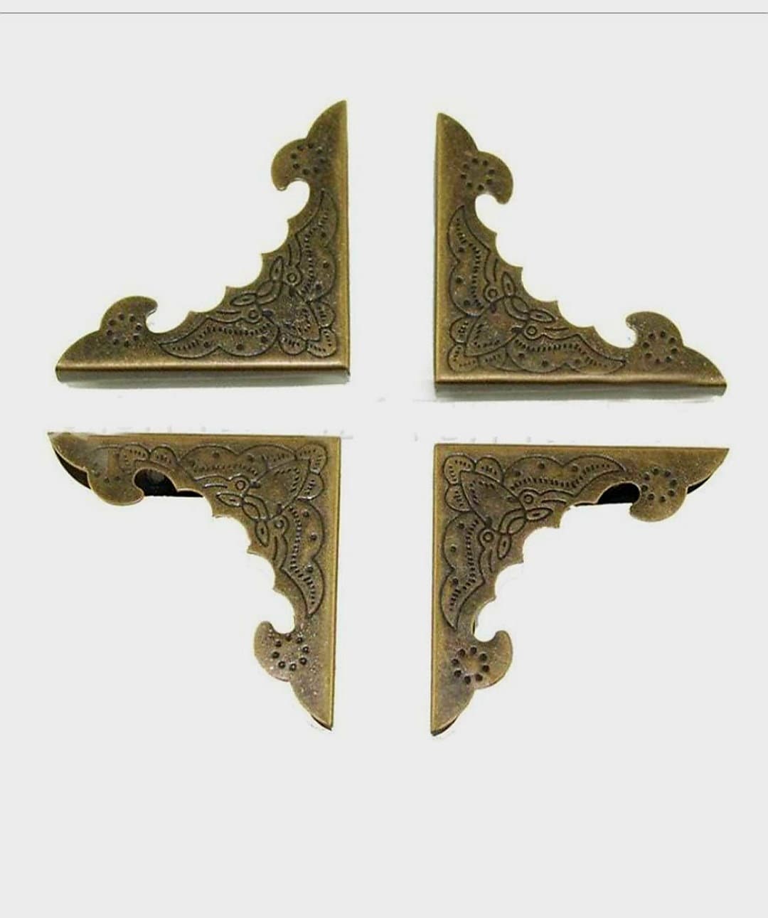 Metal Book Corner Edge Cover Guard Vintage Iron Corner Protector 30pcs ...