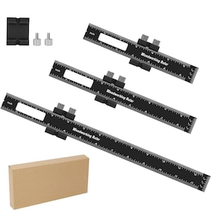 Woodworking Ruler Precision Slide Pocket Ruler, Wood Working Square ...