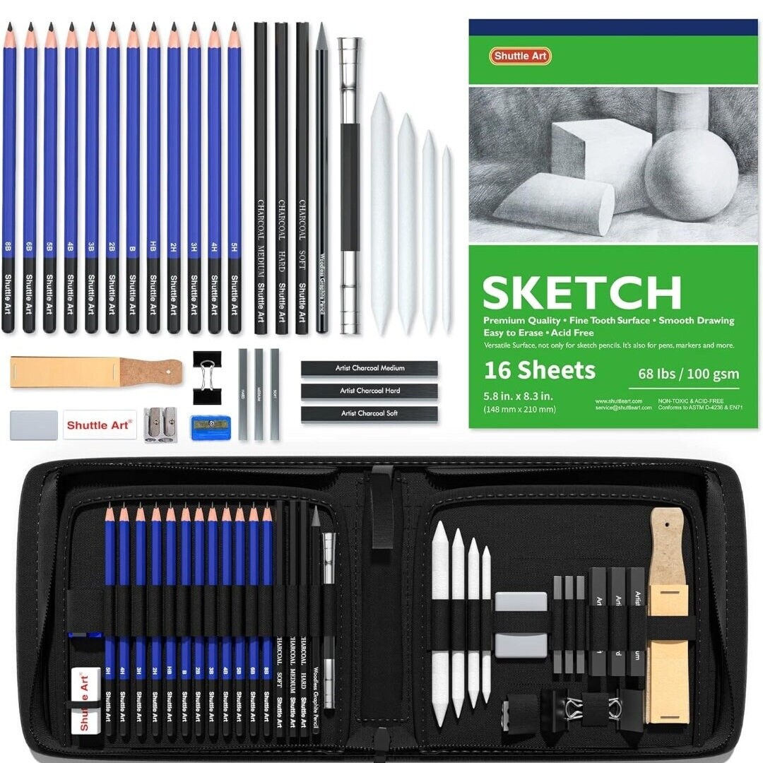 Art Sketching and Drawing Pencils Set, Professional Sketch Pencils Set ...