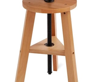Piano Adjustable Stool, Wood Artist Art Stool, Wood Adjustable Stool ...