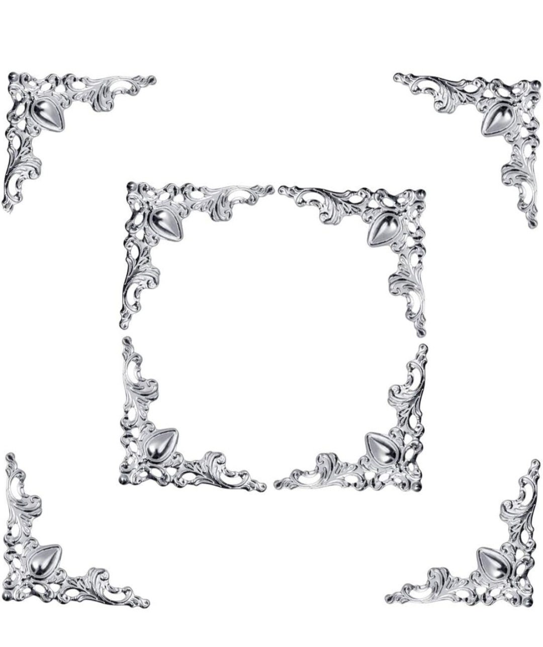 48 Solid Pure Copper Box Corner Protectors, Retro Table Edge Cover ...