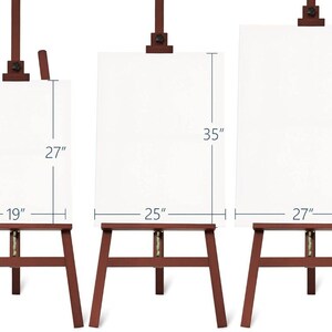 Adjustable Height Display Easel 57" to 76", Holds Canvas up to 43 ...