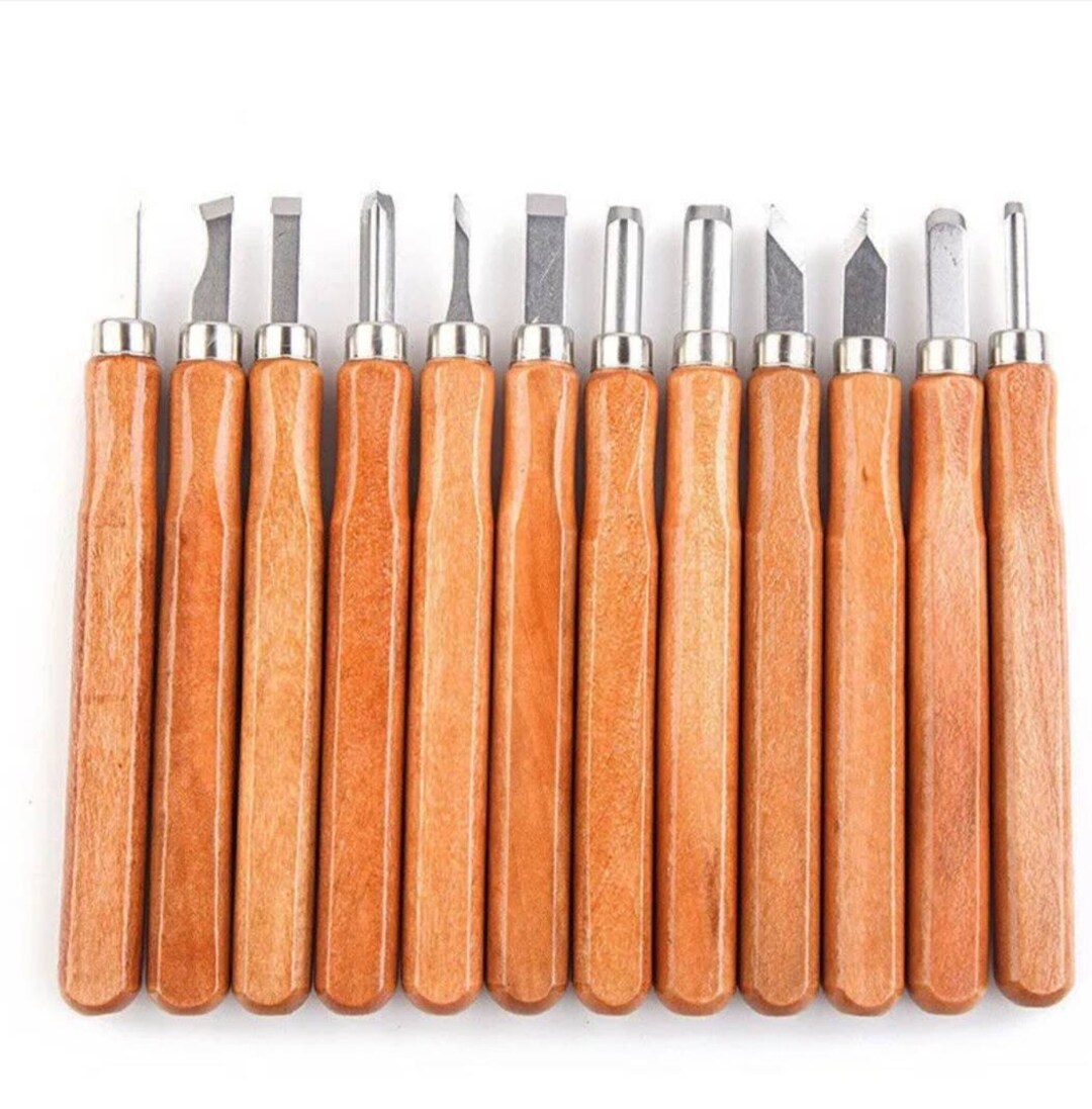 Wood Carving Hand Chisel Tool Set Professional Woodworking L 12 PCS - Etsy