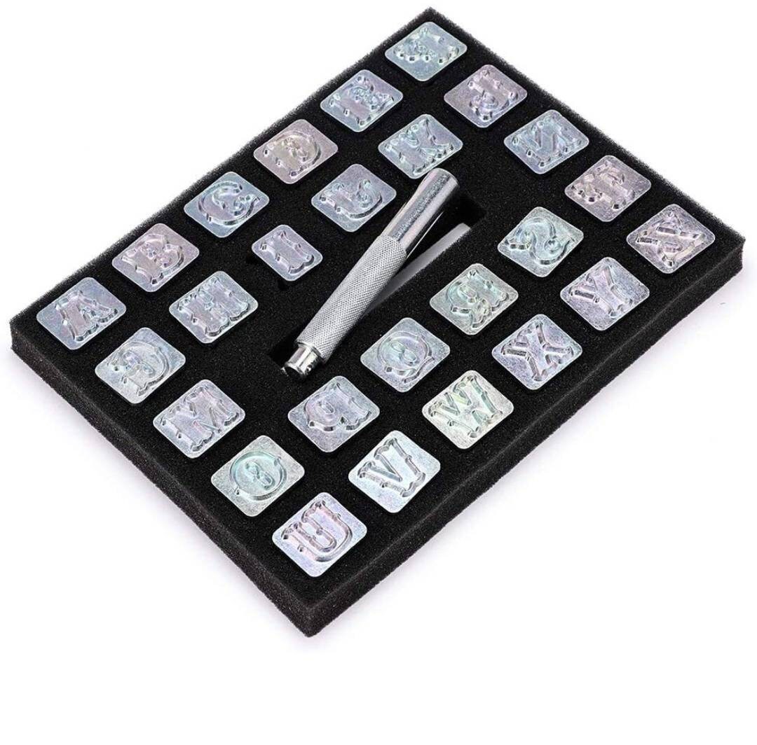 Capital Letters Stamp Set, 3/4” / 19mm Alphabet Stamp Tools Set Leather ...