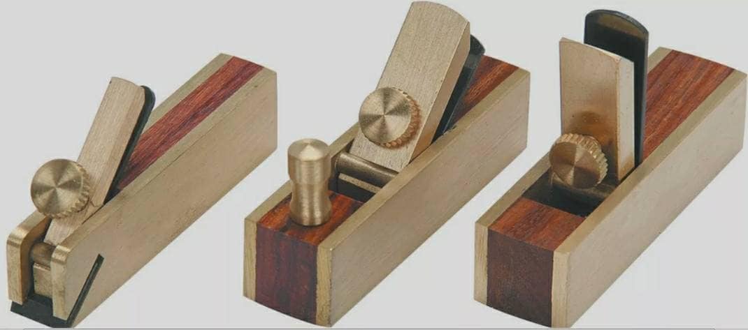 3pc Micro Brass Block Plane Bullnose & Scraper 4 Wood Working - Etsy