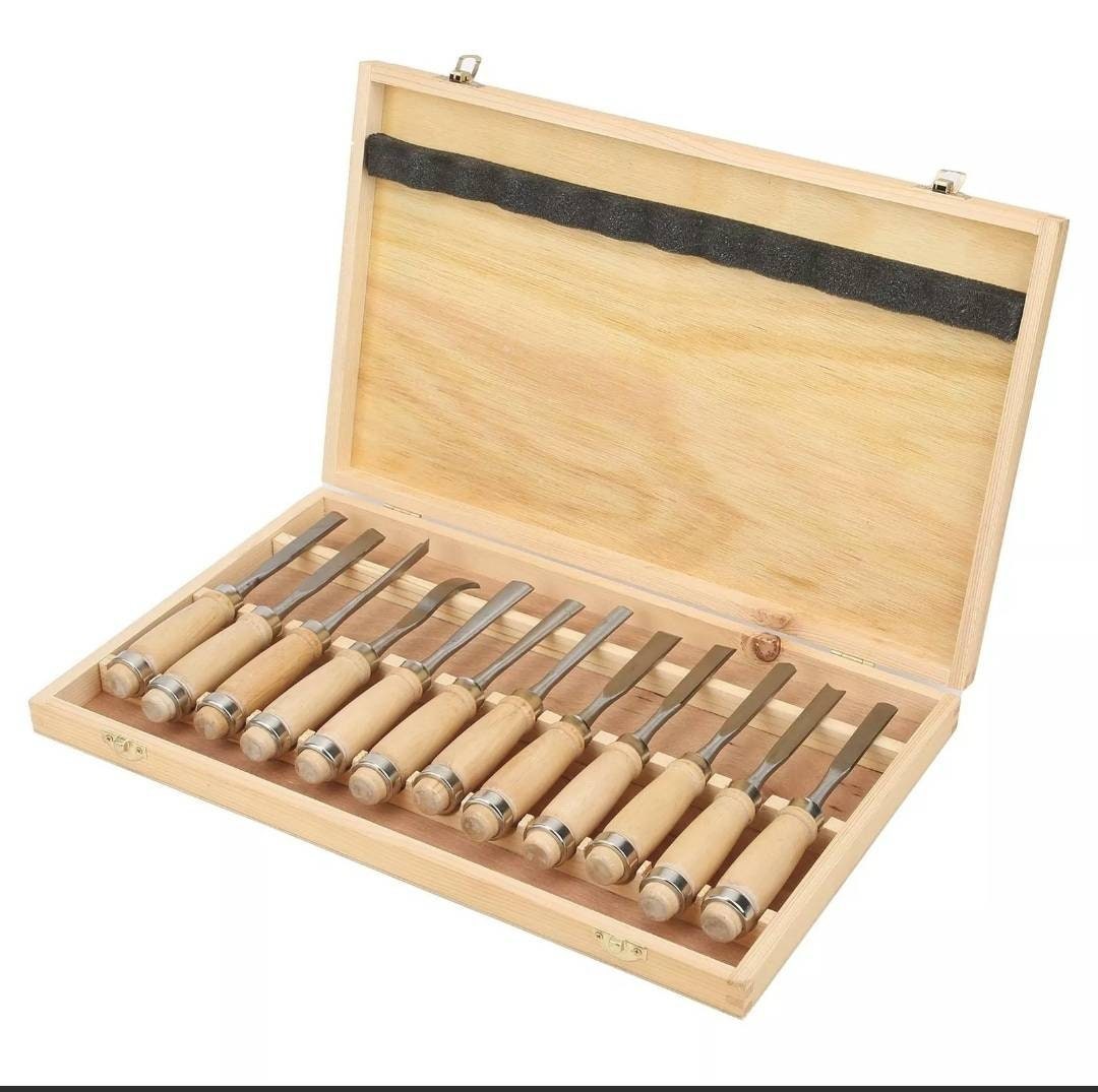 Wood Carving Hand Chisel Tool Set Professional Woodworking L 12 PCS - Etsy