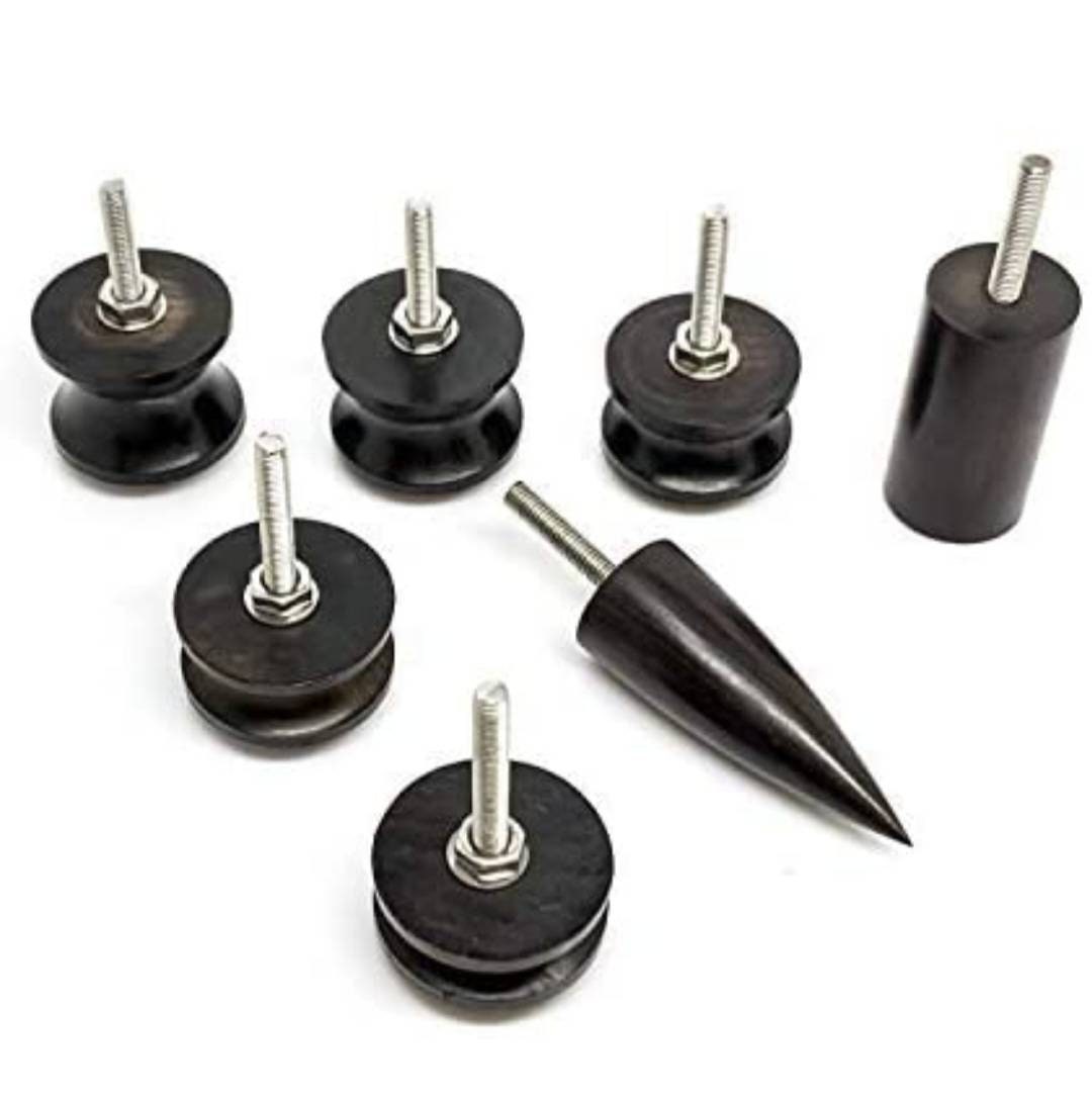 Black Ebony Wood Leather Burnisher Pointed Tip, Leather Slicker ...