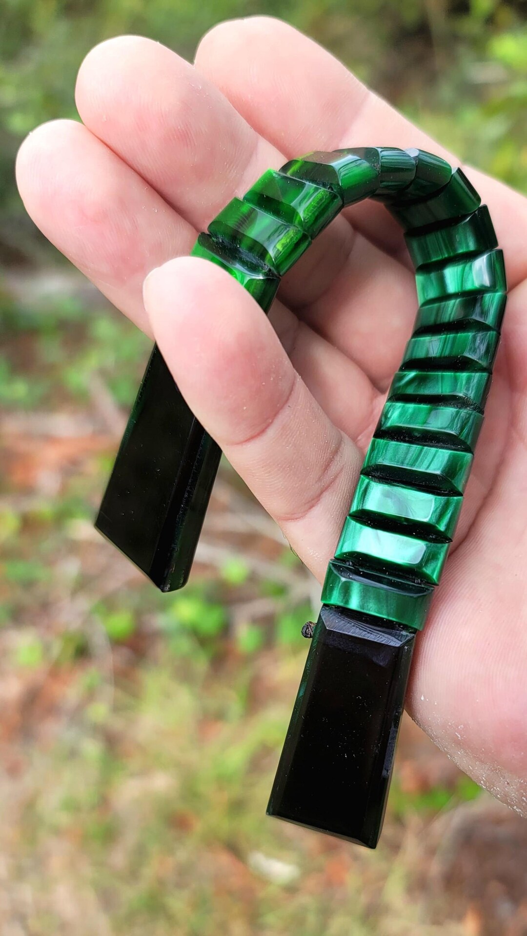 CHETKI. Flip-over Rosary. Green. 100% Handmade. - Etsy