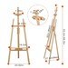 Portable Wood Tripod Artist Sketch Painting Easel Adjustable Frame ...
