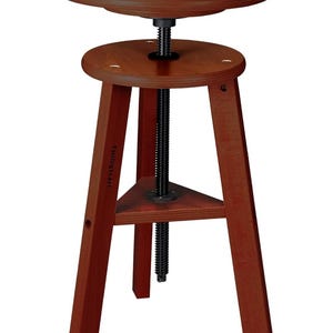 Height Adjustable Wooden Stool, Wood Artist Art Stool, Wood Drafting ...