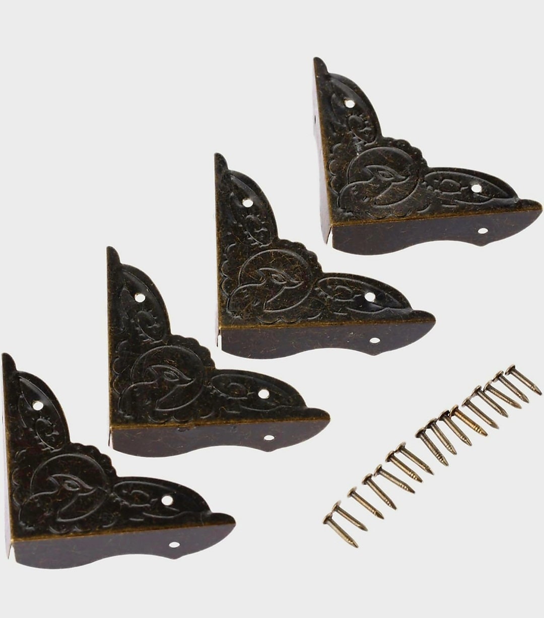Vintage Corner Protectors, Antique Bronze Decorative Edge Corner ...