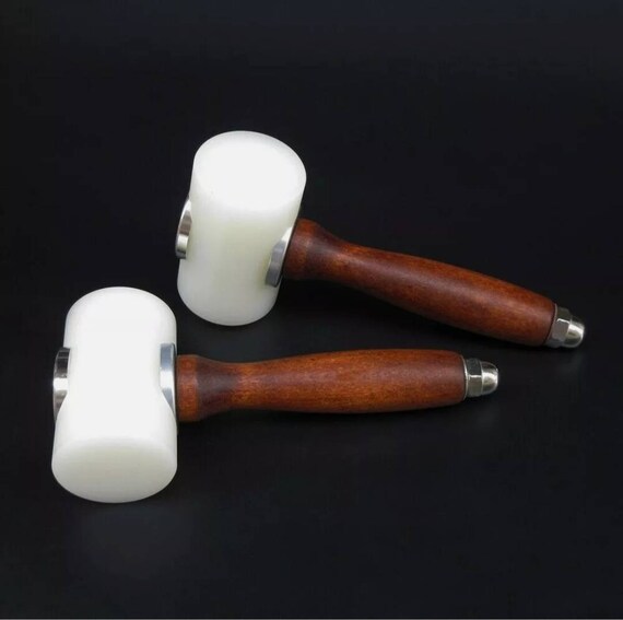 Wooden Handle Leather Cutting Stamping Hammer Carving Mallet | Etsy