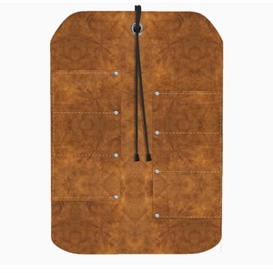 Leather Tool Roll up Pouch 6/10 /12 Slot - Etsy
