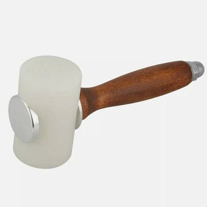 Wooden Handle Leather Cutting Stamping Hammer Carving Mallet Nylon ...