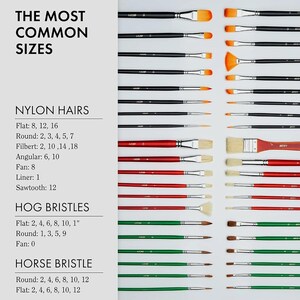 41 Pieces Paint Brush Set, Expert Series, Enhanced Synthetic Brush Set ...