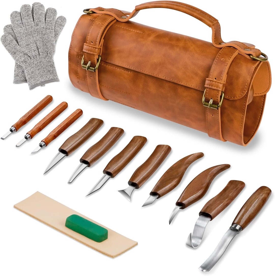 Wood Carving Kit Deluxe-whittling Knife, Wood Carving Knife Set - Etsy