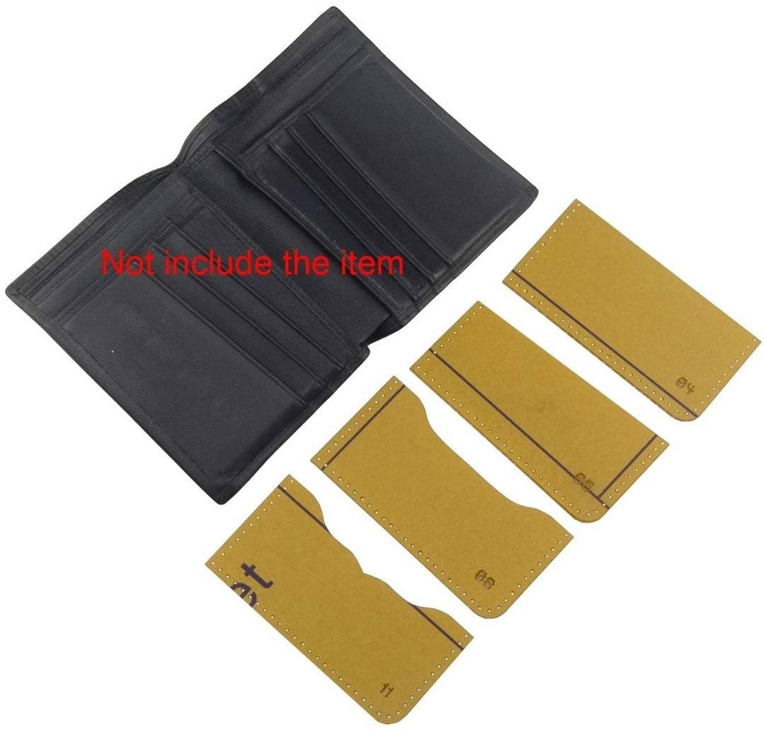 Clear Acrylic Wallet Patterns Stencil Template Set Leather Craft DIY ...