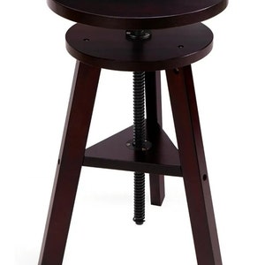 Height Adjustable Wooden Stool, Wood Artist Art Stool, Wood Drafting ...