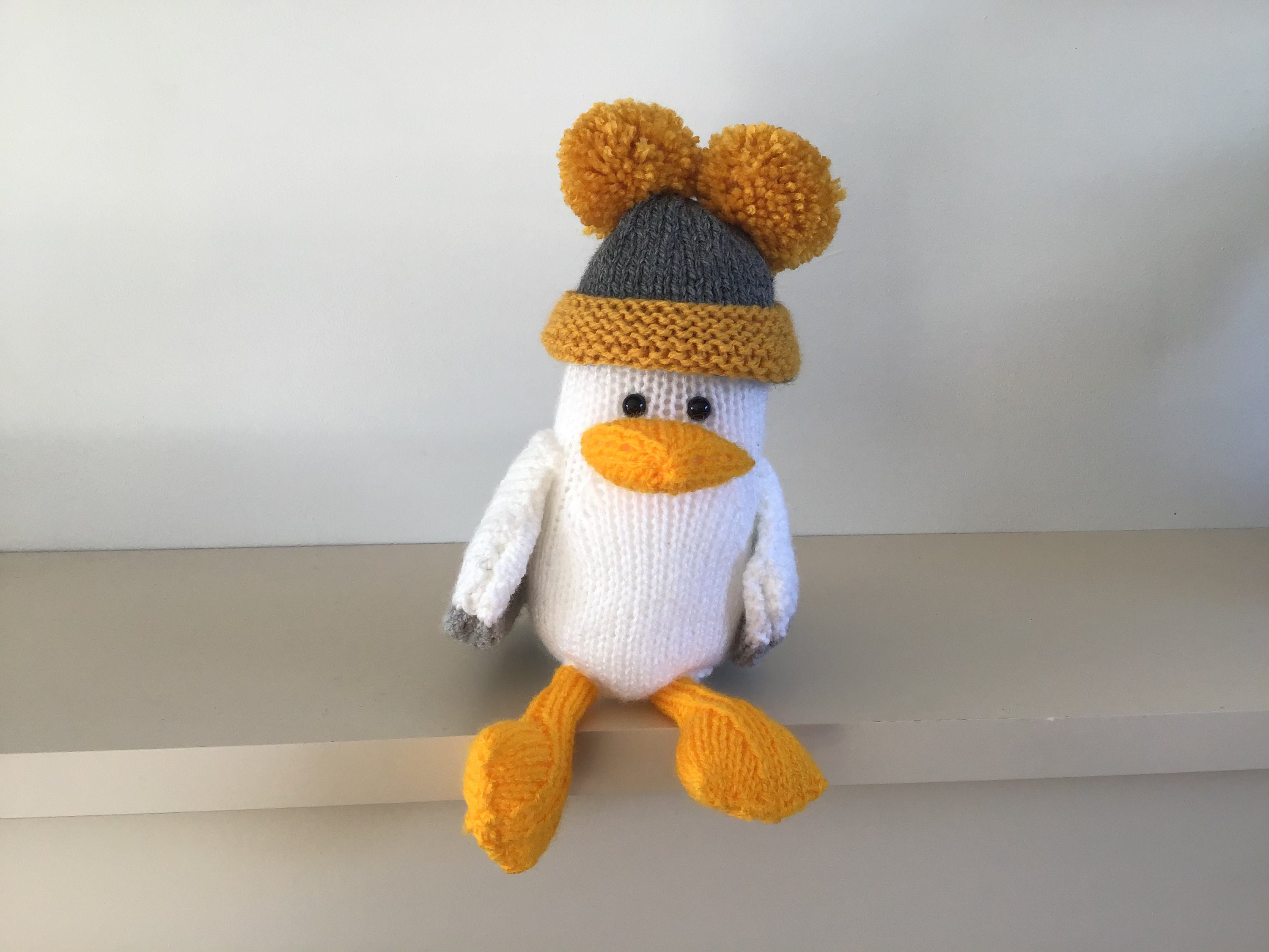 Sid the Seagull With a Bobble Hat - Etsy