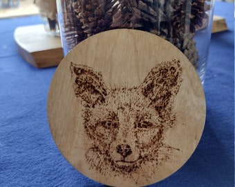 Pyrography Coasters | Etsy