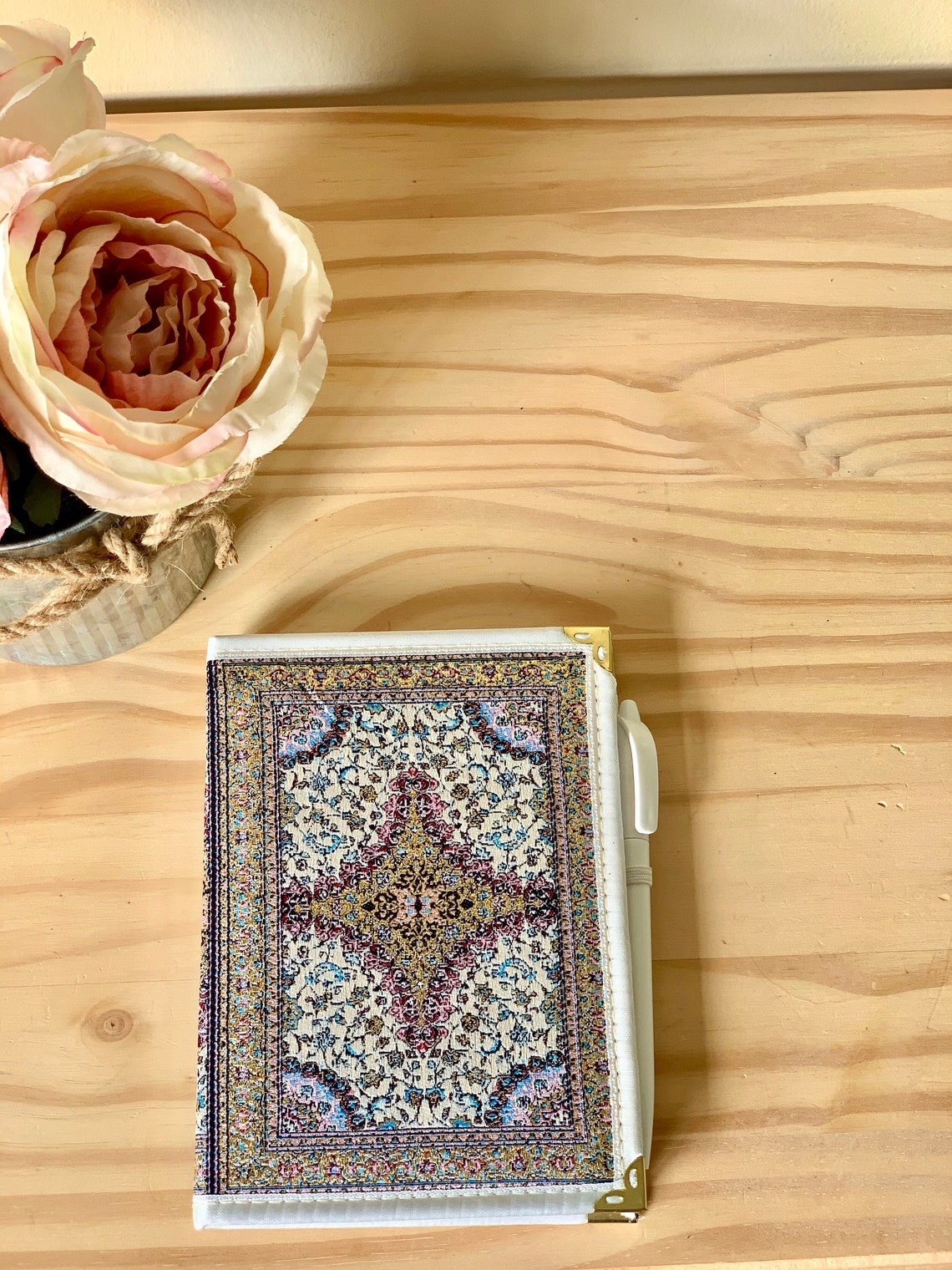 Tapestry Journal in Turkish Carpets small Notebook With Pen - Etsy