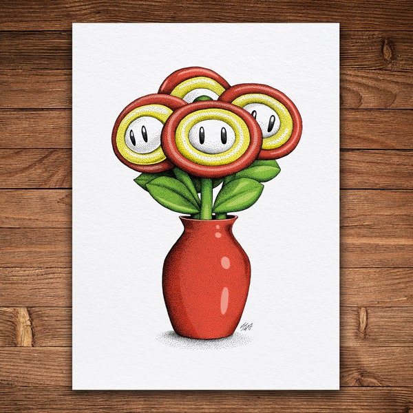 Video Game Flower Vase - Etsy