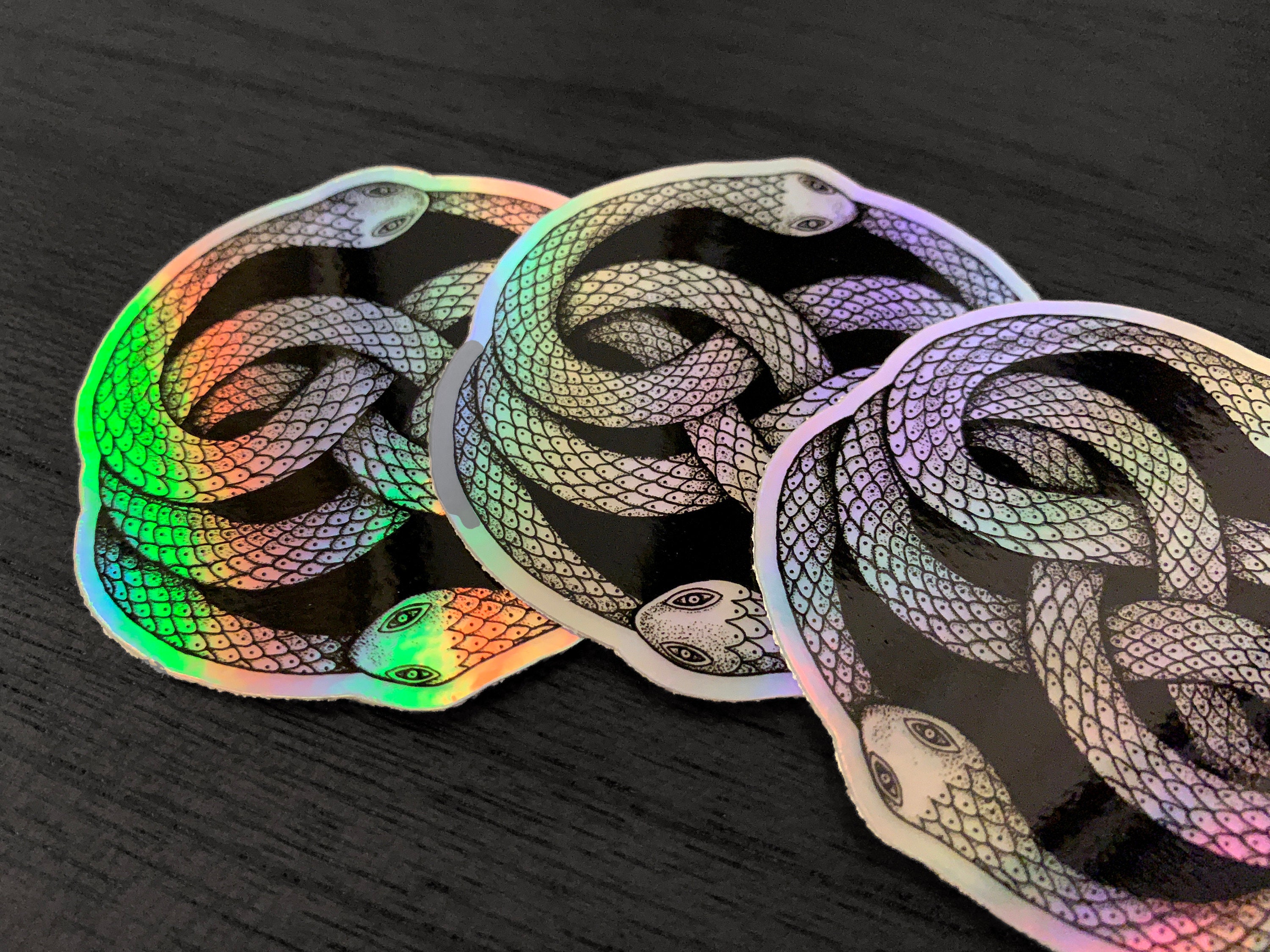 Auryn Holographic Vinyl Sticker — Habby Art - Whimsical Ink Drawings by ...