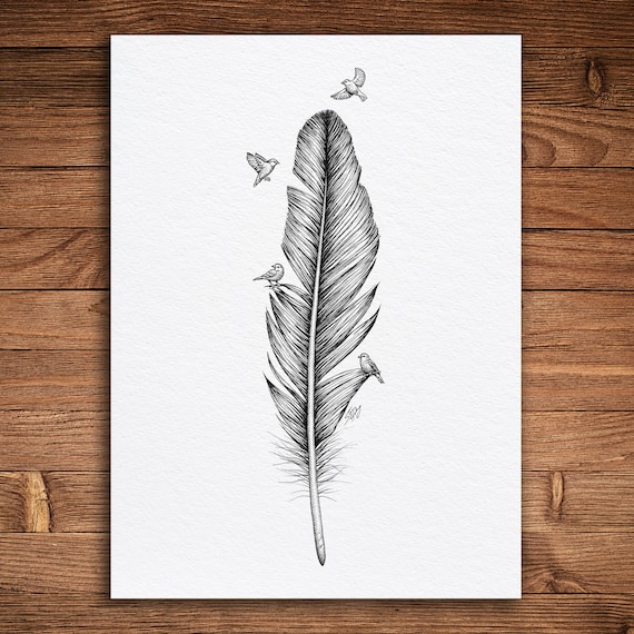 Feather And Ink Sketch