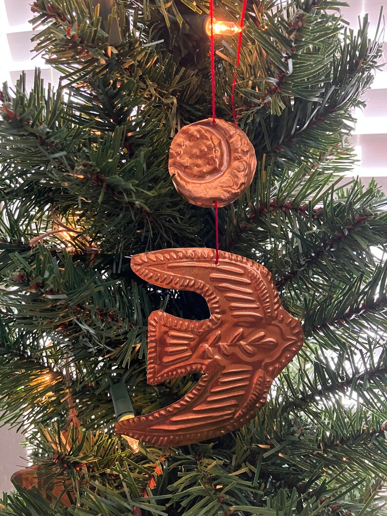 Copper Aluminum Hand Embossed Ornaments or Wall Hang - Etsy