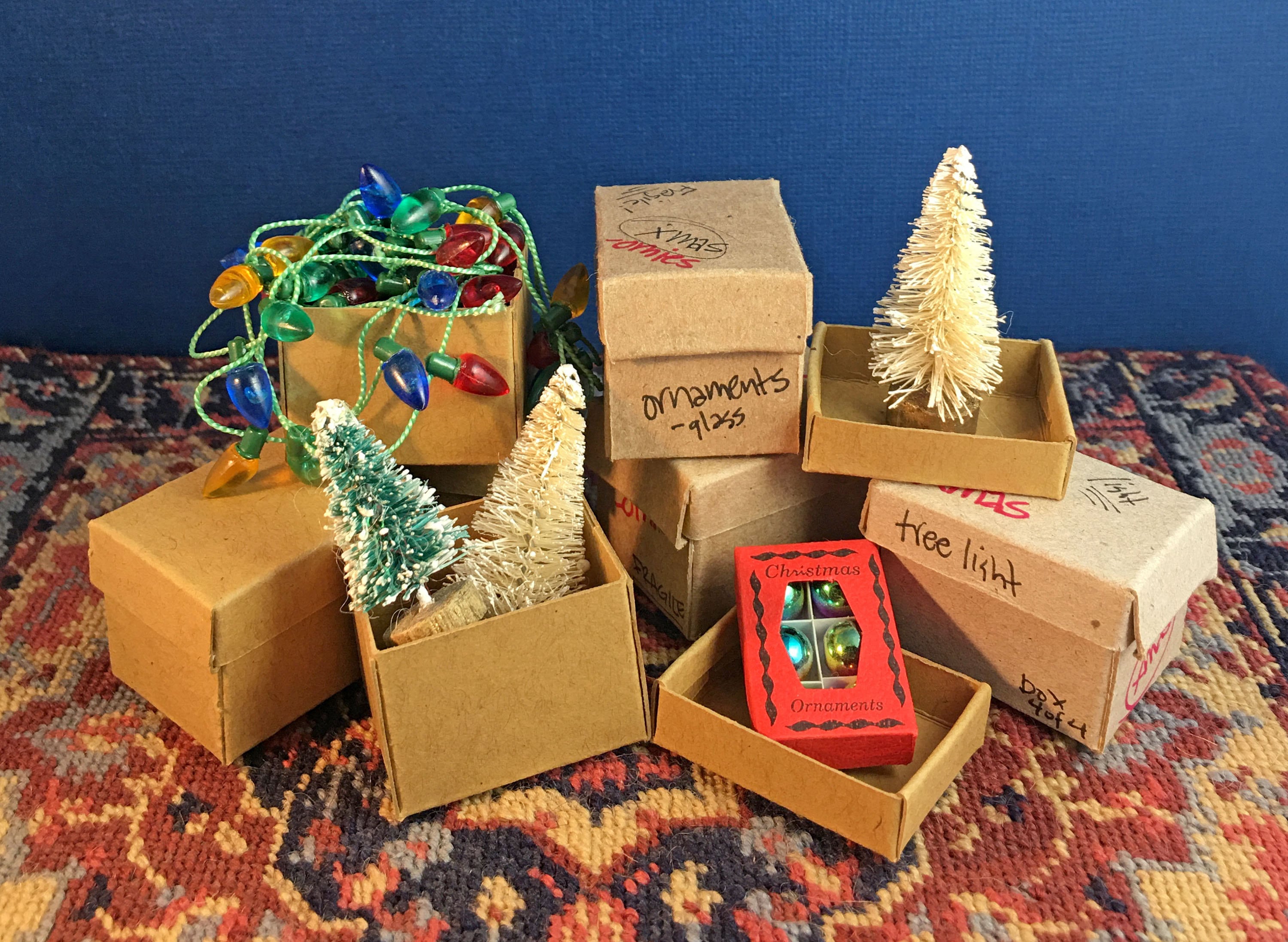 Kit of Eight Miniature Cardboard Storage Banker Boxes in 1:12 Scale - Etsy