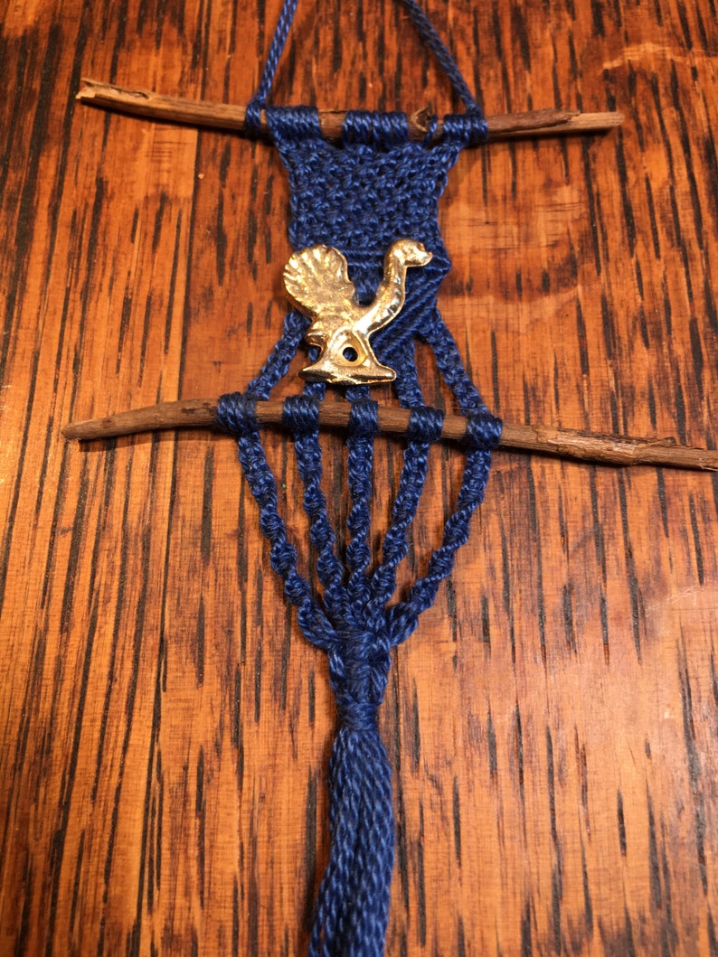 Miniature Macrame Wall Hanging With Turkey in 1:12 Scale - Etsy
