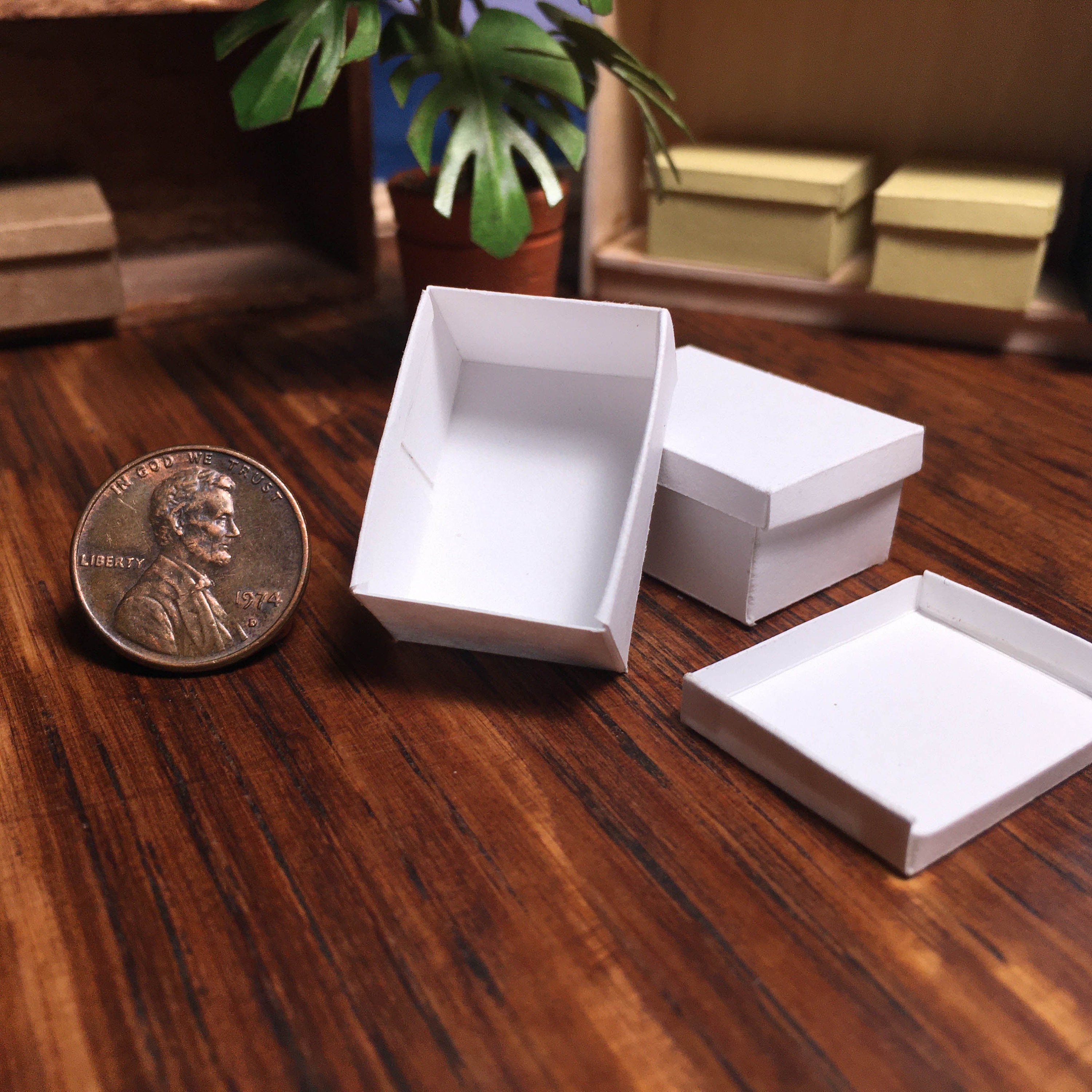 Kit of 8 miniature cardboard boxes for shoes photos storage in | Etsy