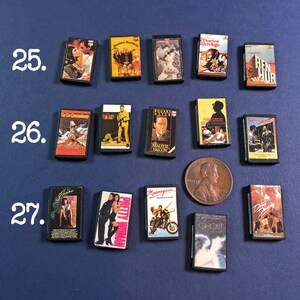 Miniature Set of 5 VHS Tapes in 1:12 Scale - Etsy