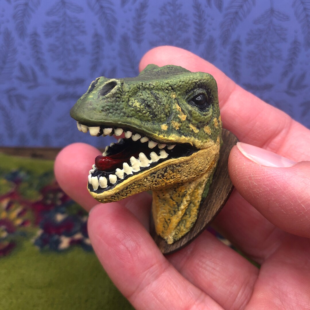 Miniature Allosaurus Taxidermy Wall Mount in 1:12 Scale - Etsy