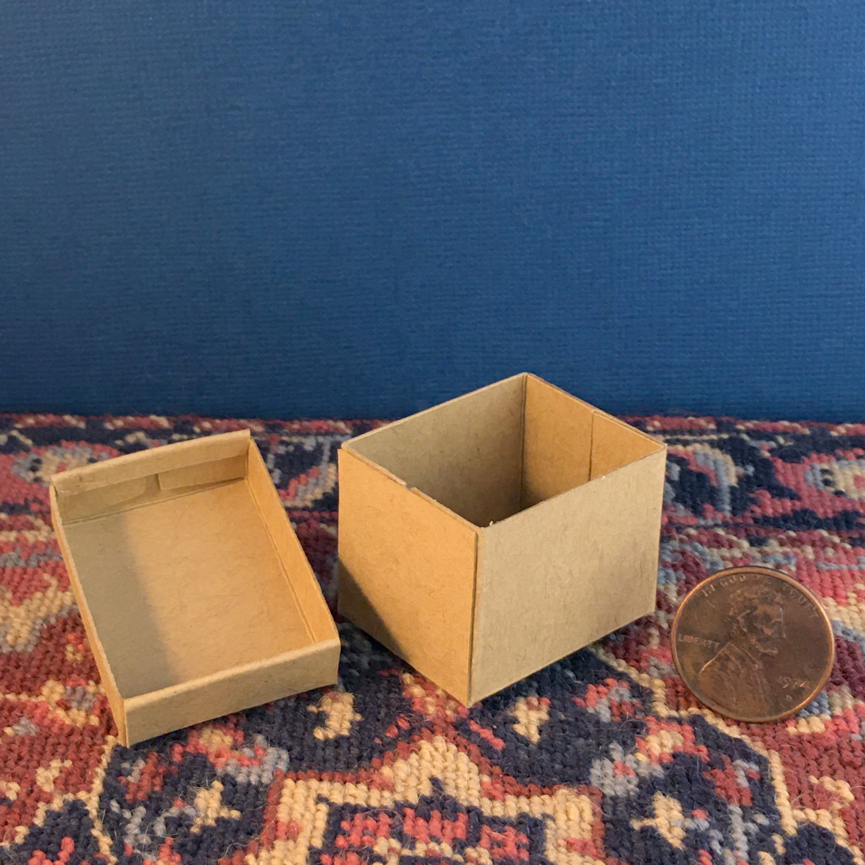 Kit of Eight Miniature Cardboard Storage Banker Boxes in 1:12 Scale - Etsy