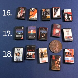 Miniature Set of 5 VHS Tapes in 1:12 Scale - Etsy