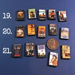 Miniature Set of 5 VHS Tapes in 1:12 Scale - Etsy