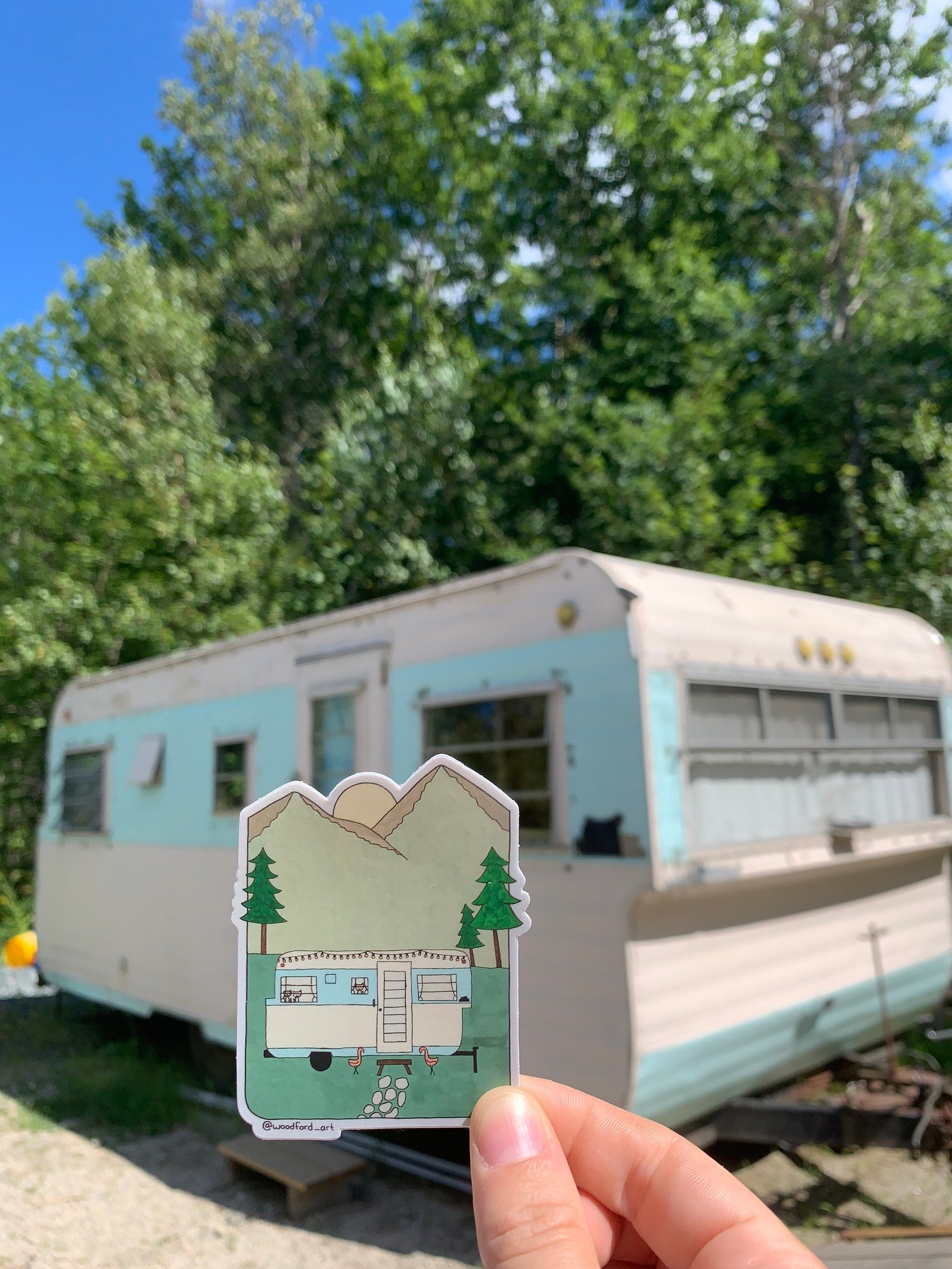 Covered Wagon Camper Sticker - Etsy