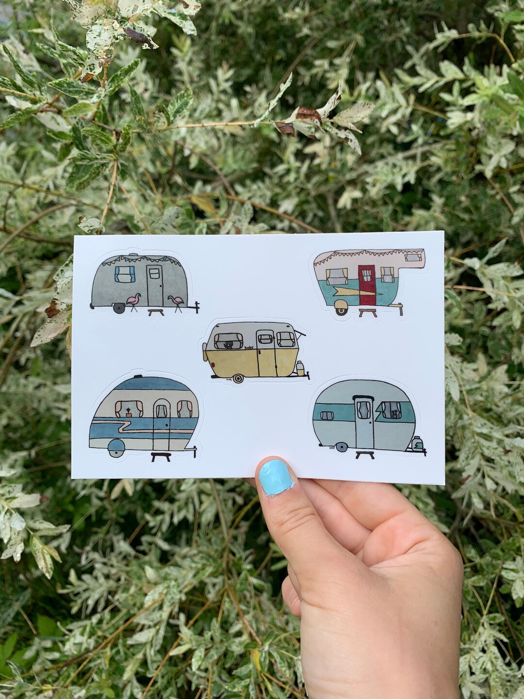 Vintage Camper Sticker Sheet - Etsy