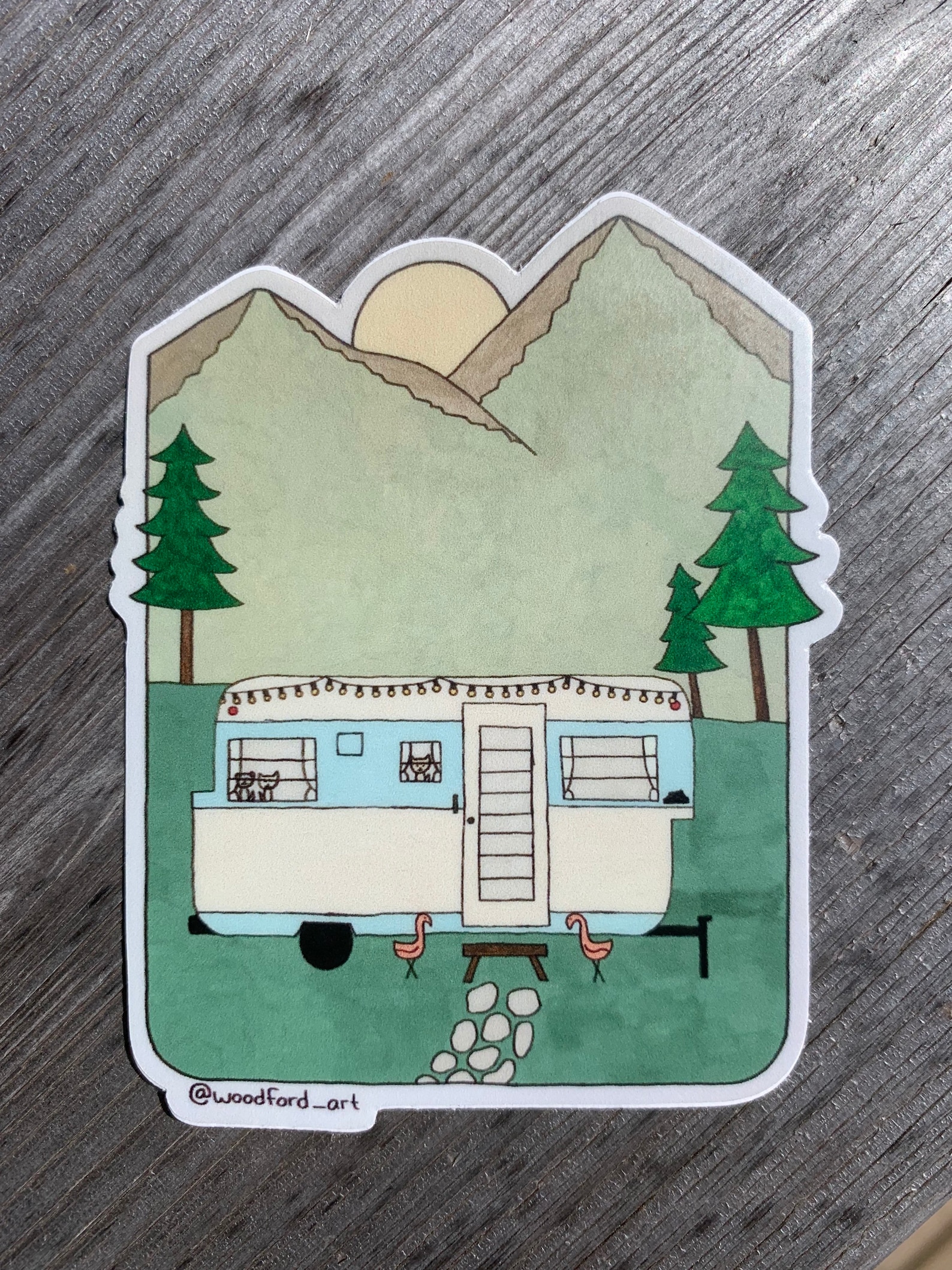Covered Wagon Camper Sticker - Etsy