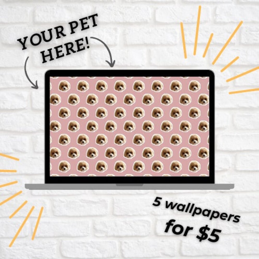 Personalized Pet Desktop Wallpaper: Custom Computer Background (digital ...