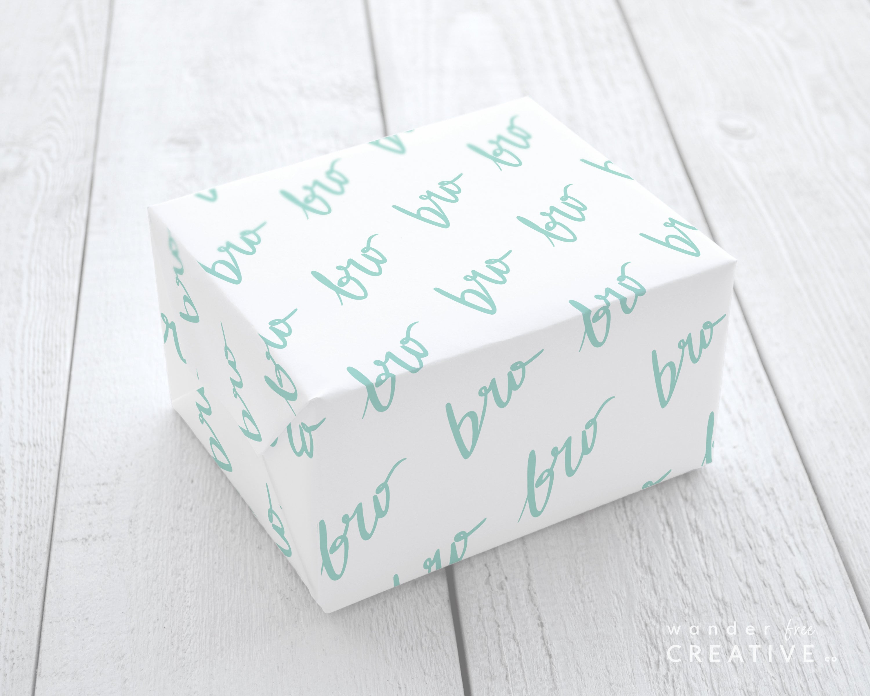 PRINTABLE Bro Gift Wrap Brother Wrapping Paper Brother Birthday Gift ...
